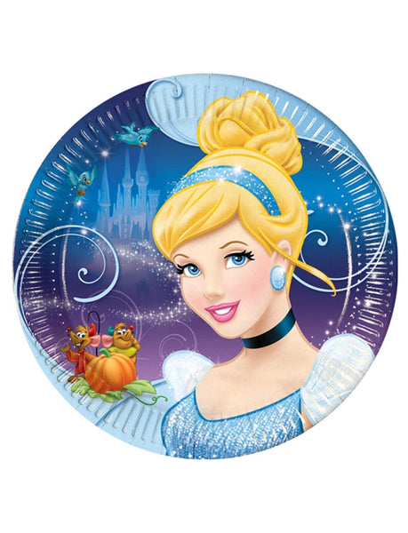 Cinderella Round Plates -8pcs – Party World