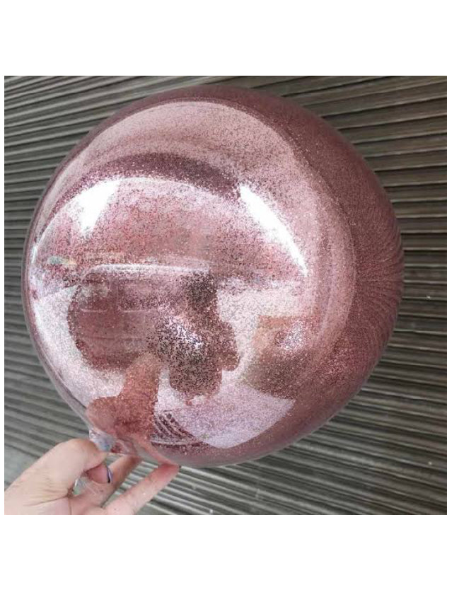 Pink Glitter Bubble Balloon -18″ – Party World