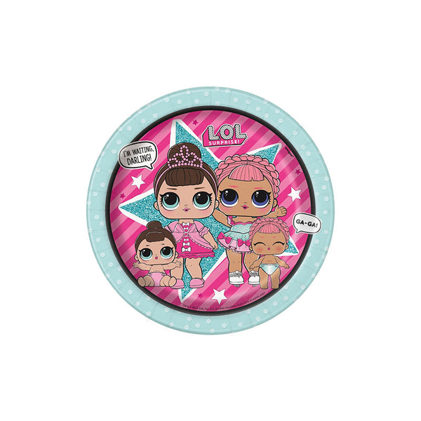 LOL Surprise Cake Plates 7″ – 8 Pcs – Party World
